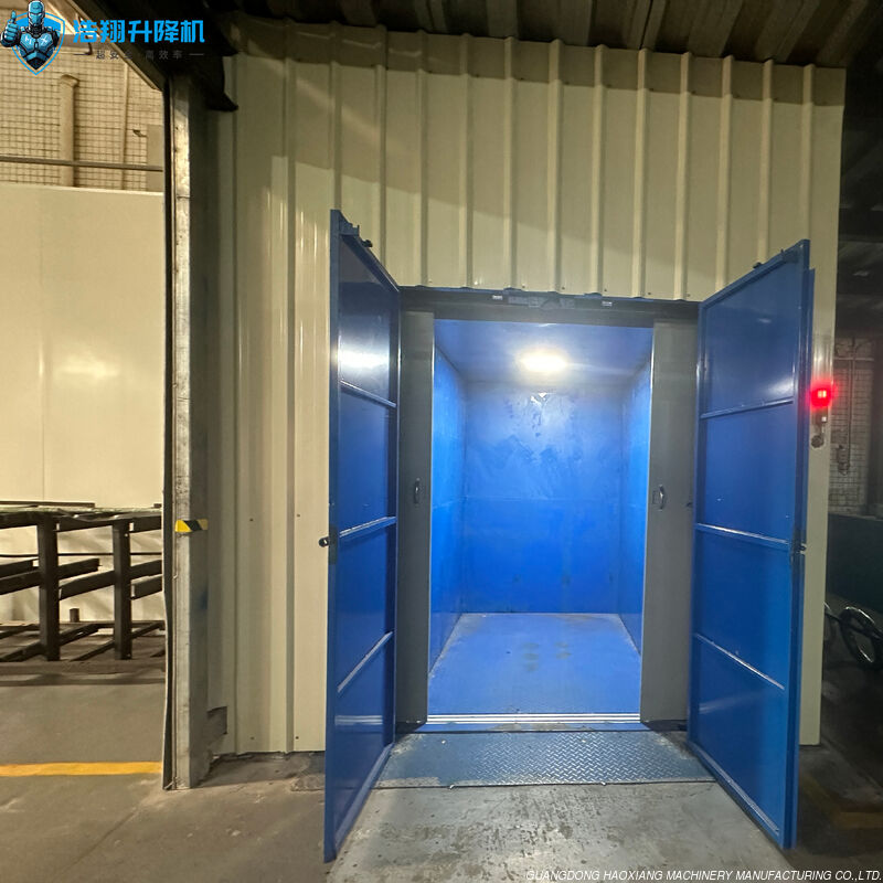Warehouse Freight Elevators Hydraulic Lifting Platform Guide Rail Cargo Lift Cargo Elevator